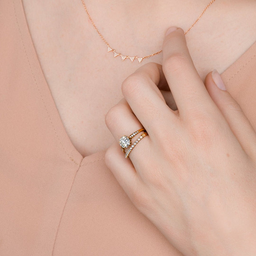Meridian Rose Gold | Handmade Vintage-Inspired Old Euro Engagement Ring ...
